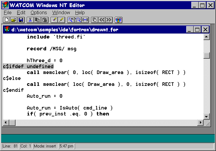 Open Watcom 20 Fortran 77 Getting Started 